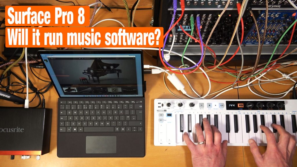 Surface Pro 8 – First run with music software – Surface Pro Audio